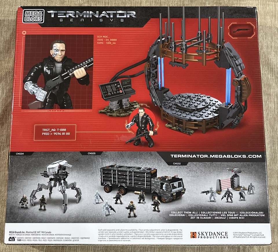 2015 Retired Mega Bloks 185pc TERMINATOR Genisys Time Machine - Brand ...