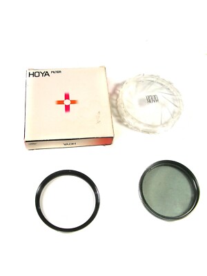 Nice HOYA 58mm POLARIZING FILTER w/ 55-58mm ADAPTOR RING , Hard Case ...