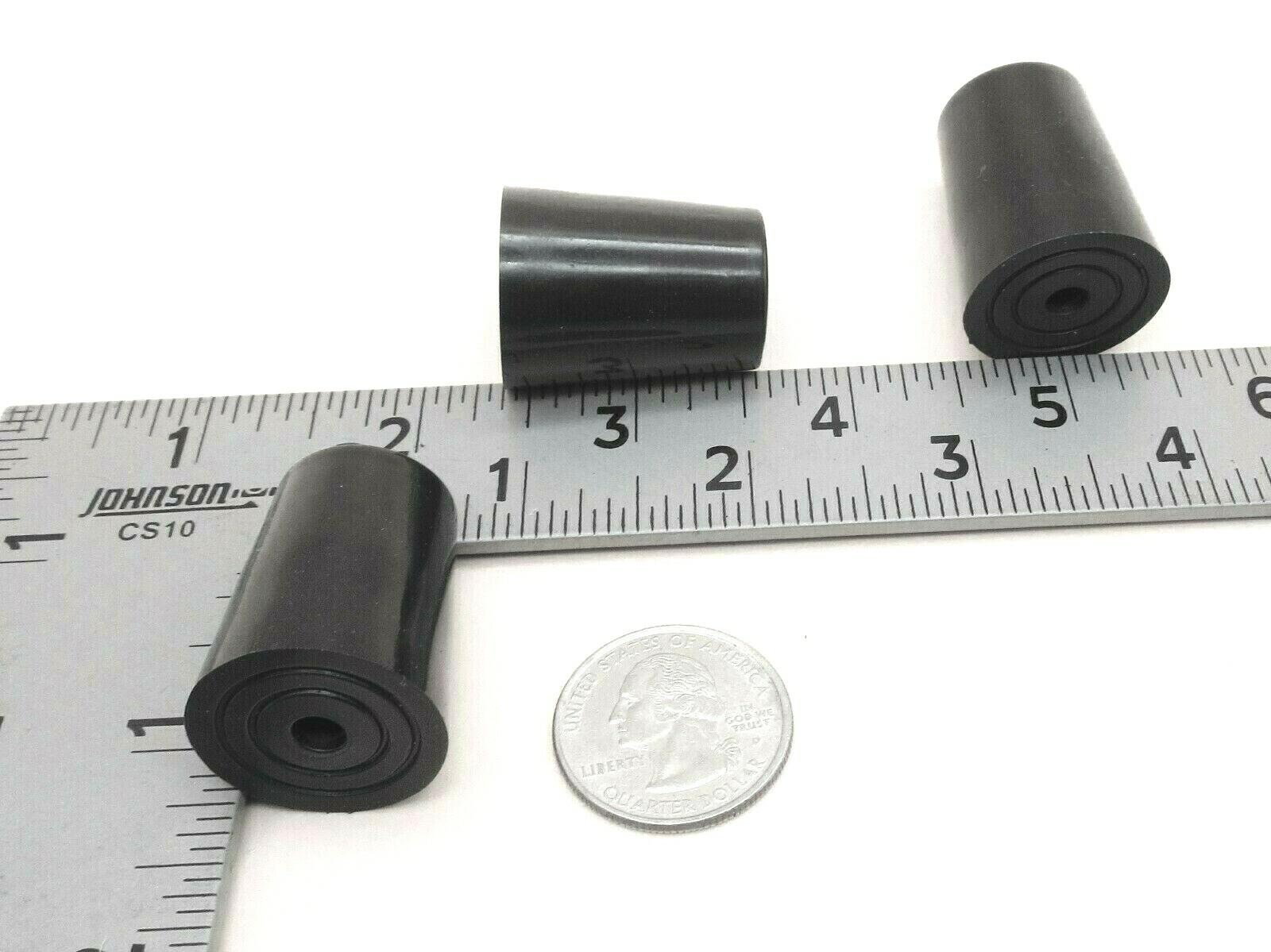 1 1/8” Tall Rubber Bumper 1" Diameter Rubber Feet Various Package Sizes ...