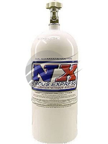 NX Express 15lb Bottle w/ Lightning 500 Valve 6.89 Dia. x 26.69 Tall ...