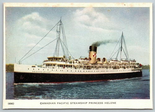 1929 Color Postcard Of Canadian Pacific Steamship Princess Helene Ship ...