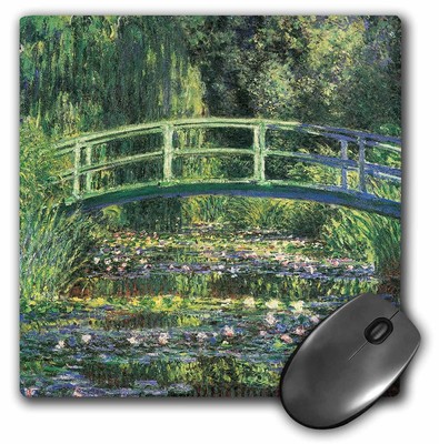 3dRose Water Lilies and Japanese Bridge by Claude Monet 1899 MousePad ...