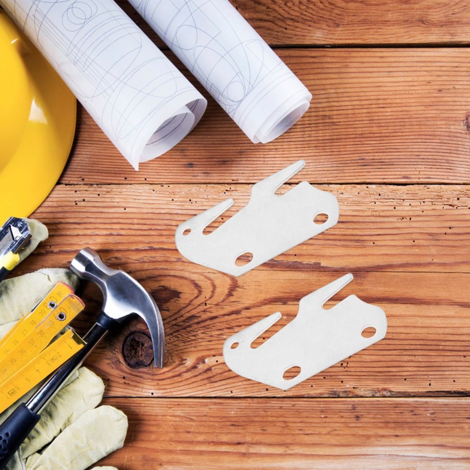 2pcs Bed Accessories Wood Bed Rail Bracket Plates Bed Rail Bracket Bed ...