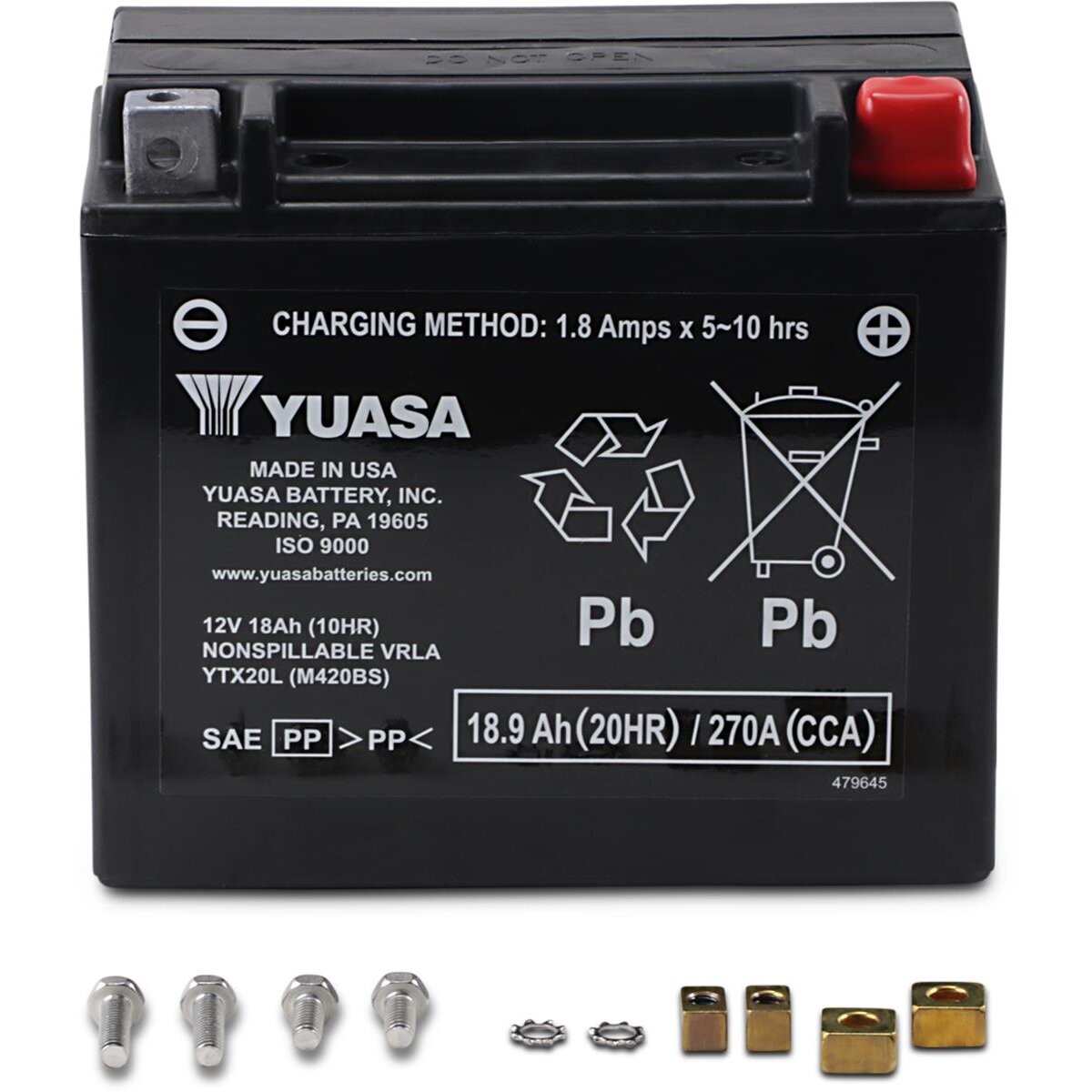 Yuasa High Performance AGM Maintenance Free Battery - YUAM420BS | eBay