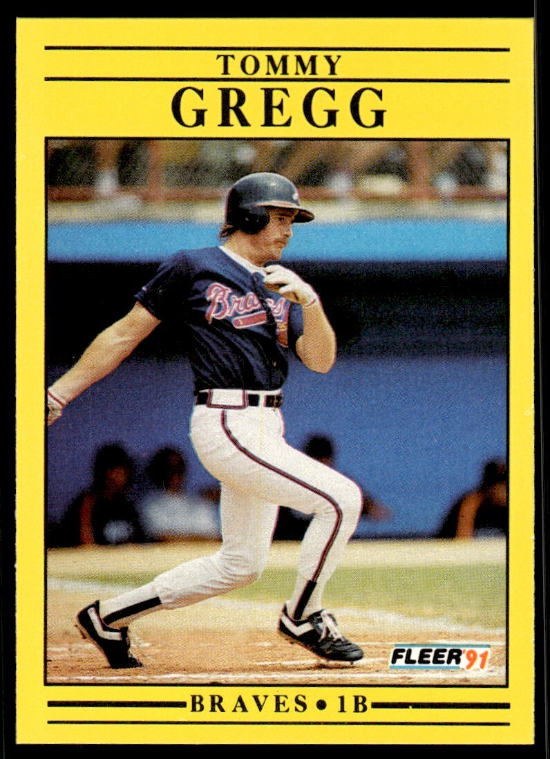 1991 Fleer Baseball Card Tommy Gregg Atlanta Braves #691 | eBay
