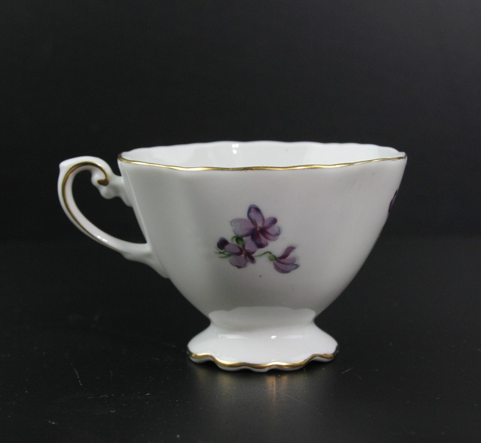 ROSSETTI SPRING VIOLETS GOLD RIM HAND PAINTED TEA CUP MADE IN JAPAN | eBay