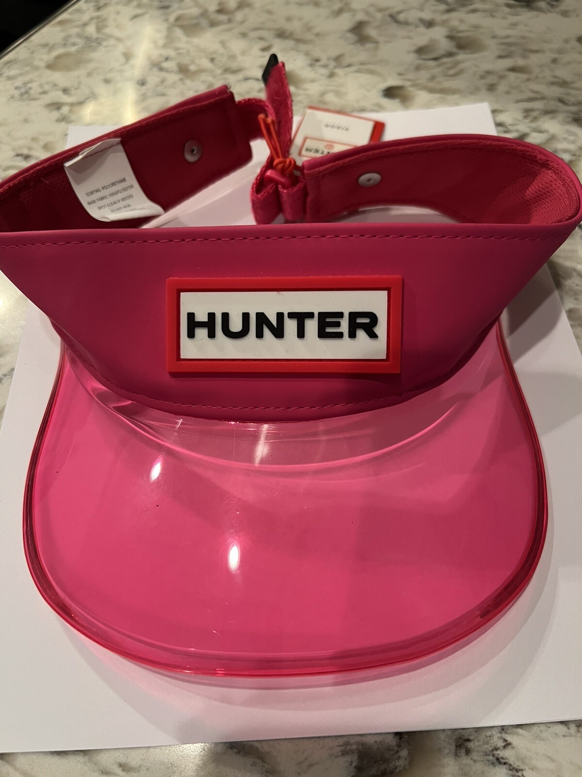 Hunter for Target Hot Pink Adjustable Casino Visor Clear 1 Sz NWT | eBay
