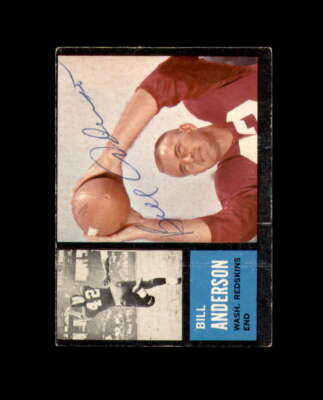 Bill Anderson Signed 1962 Topps Washington Autograph | eBay
