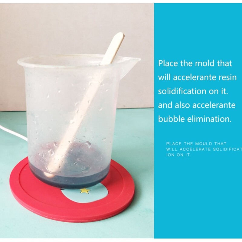 Cartoon USB Coffee Warmer Cup Coaster Heater Silicone Mat for Resin ...