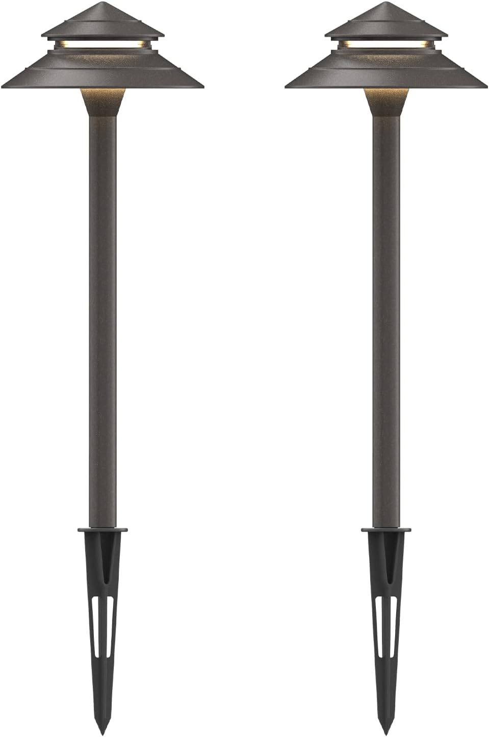 GOODSMANN Pathway Lights 3W LED 2PK Outdoor Low Voltage Landscape ...