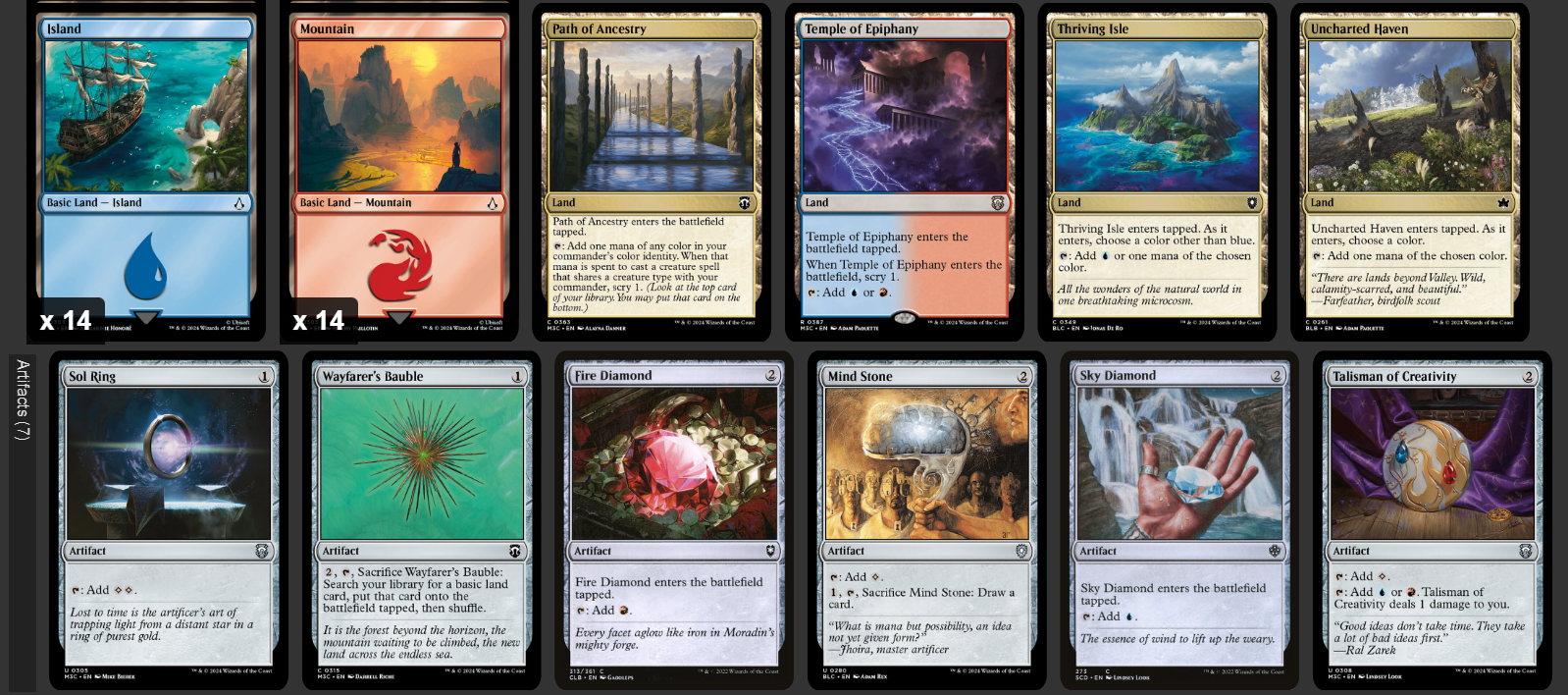 Alania, Divergent Storm MTG EDH Commander Deck , The "Otter" Wizards ...