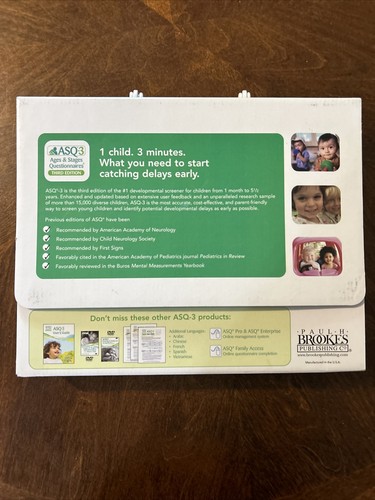 ASQ-3 Starter Kit : by Ph.D. Bricker Diane and Ph.D. Squires Jane (2009, Mixed Media) for sale ...