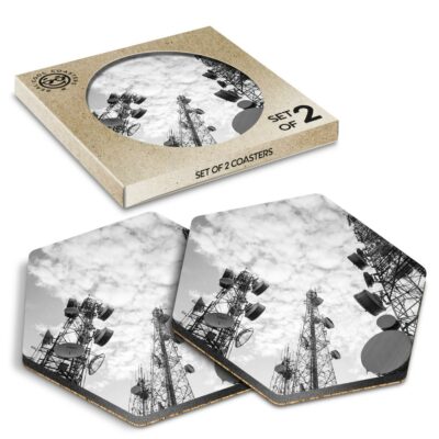 2 x Hexagon Coasters - BW - Communication Mast Tech Engineer #43627 ...