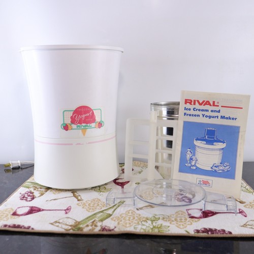 Vintage Rival Frozen Yogurt Ice Cream Maker Model 8200 2 Quart | eBay