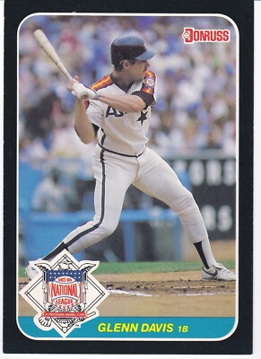 JUMBO 1987 Donruss Action All-Stars Large Baseball Trading Card Glenn ...