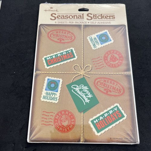 NEW Vintage 80’s Hallmark CHRISTMAS Sticker Sheets - Rare & HTF | eBay