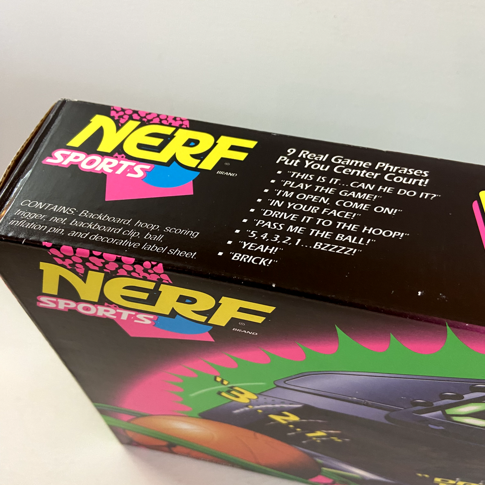 RARE Vtg 1997 Nerf Sports Electronic Shot Clock Basketball 90s Kenner ...