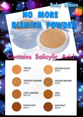RUBY KISSES NO MORE BLEMISH POWDER MADE IN KOREA POWDER FOUNDATION BY ...