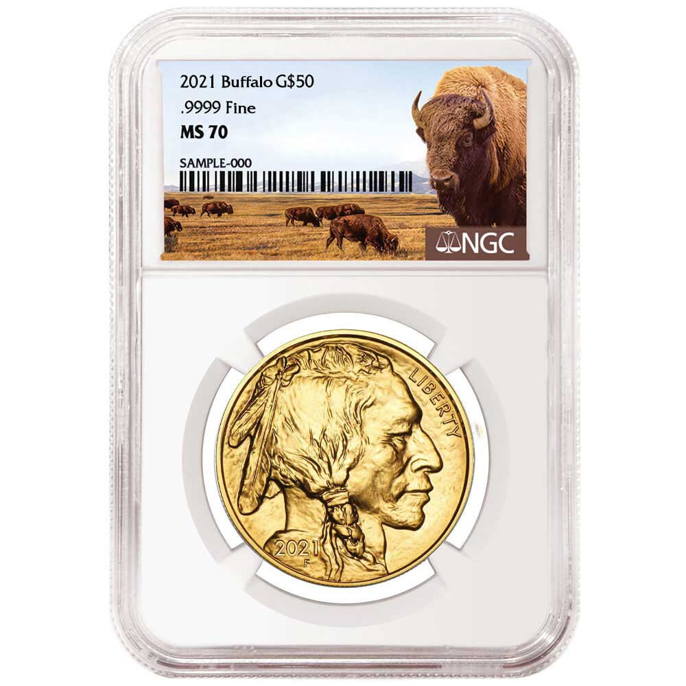 2021 $50 1-oz American Gold Buffalo NGC MS70 Buffalo Label | eBay