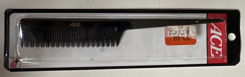 ACE Curl And Teasing Comb - Black - For Sets, Perms and Styling ...