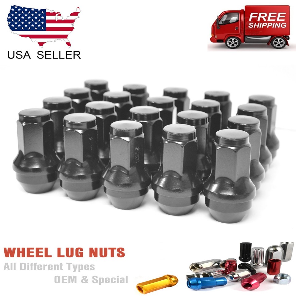 24PC FORD F-150 EXPEDITION 14X2 BLACK OEM/FACTORY STYLE REPLACEMENT LUG ...