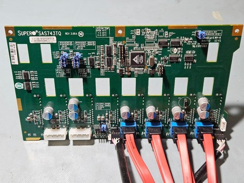 Supermicro SAS743TQ SAS/SATA 8 Bay Hard Drive Backplane Board | eBay