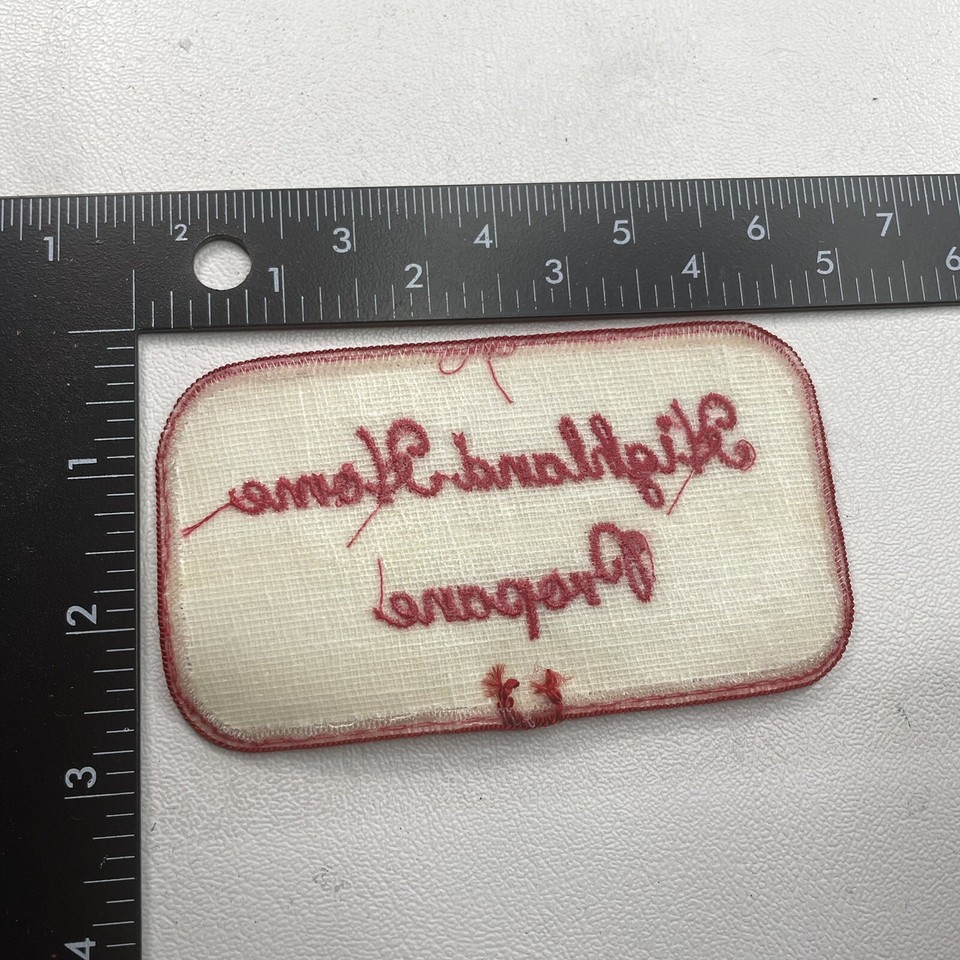 Vtg HIGHLAND HOME PROPANE Natural Gas Advertising Patch 00NX | eBay