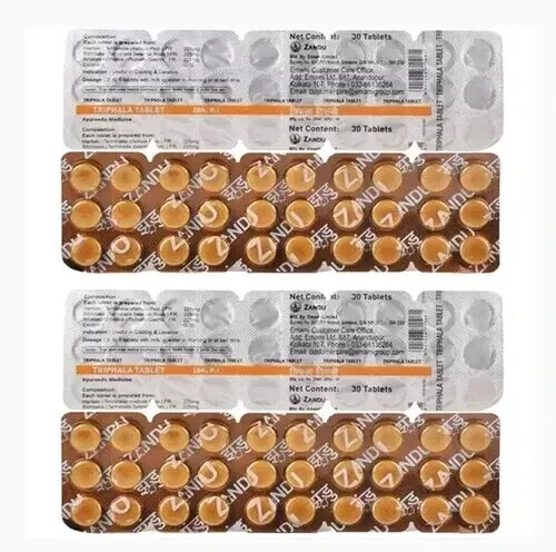 (5 x 30 Tablets) Zandu Triphala 150 Tablets For Immnunity & Digestion ...