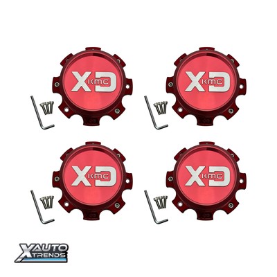 4 x XD Series Wheel Center Cap Red XD844L1708RD-H65 | eBay
