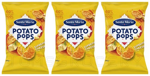 3 Santa Maria Potato Pops Cheese Flavor Chips Low Fat 100g 3.5oz | eBay