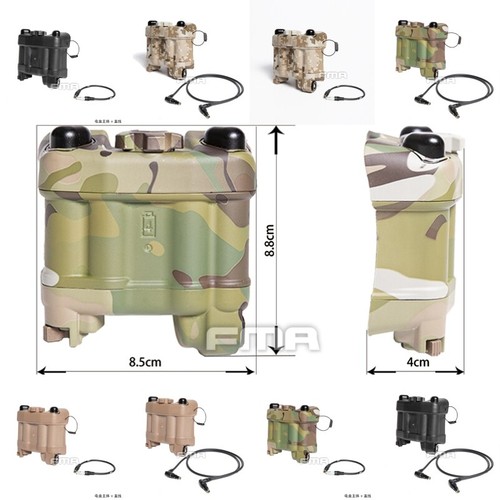 FMA Tactical Functional PVS31 IR Battery Box Helmet NVG Case with Cable ...