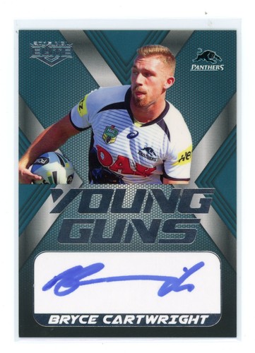 2015 Elite Bryce Cartwright (Panthers) Young Guns Signature NRL Card ...