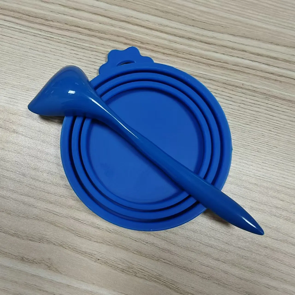 2Pcs/Set Reusable Pet Food Can Cover and Spoon Portable Dogs Cat ...