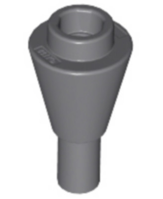 LEGO 11610 DARK BLUISH GRAY Cone 1 x 1 Inverted with Bar | eBay