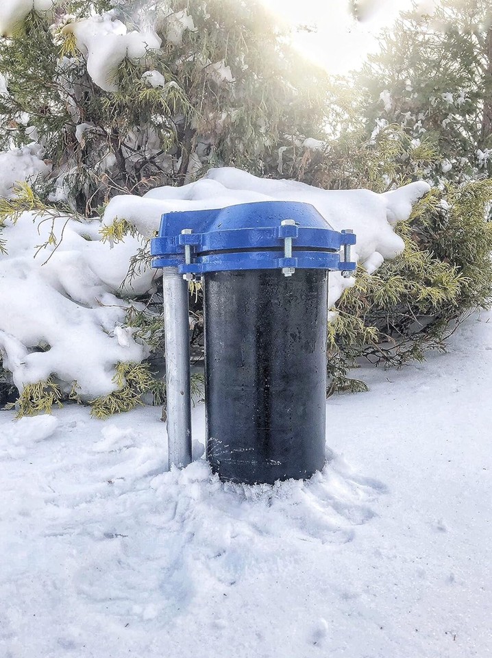 Merrill MFG WCI6 Water Tight Sanitary Well Cap, 6" Pitless 6-5/8 ...