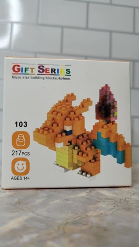 Pokemon Charizard LNO Micro Block Building Set 217 Pieces Gift Series ...