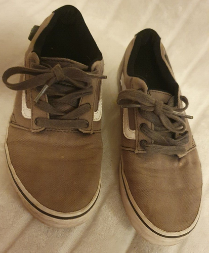 BROWN SIZE 5 TRAINER PUMP SHOES VANS KIDS CANVAS BOYS EUR 38 | eBay UK