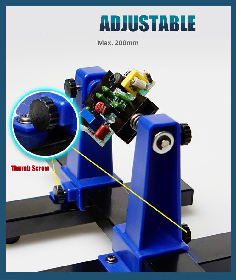 Board Breaking Holder Adjustable PCB Holder 360 Degree Rotation Printed ...