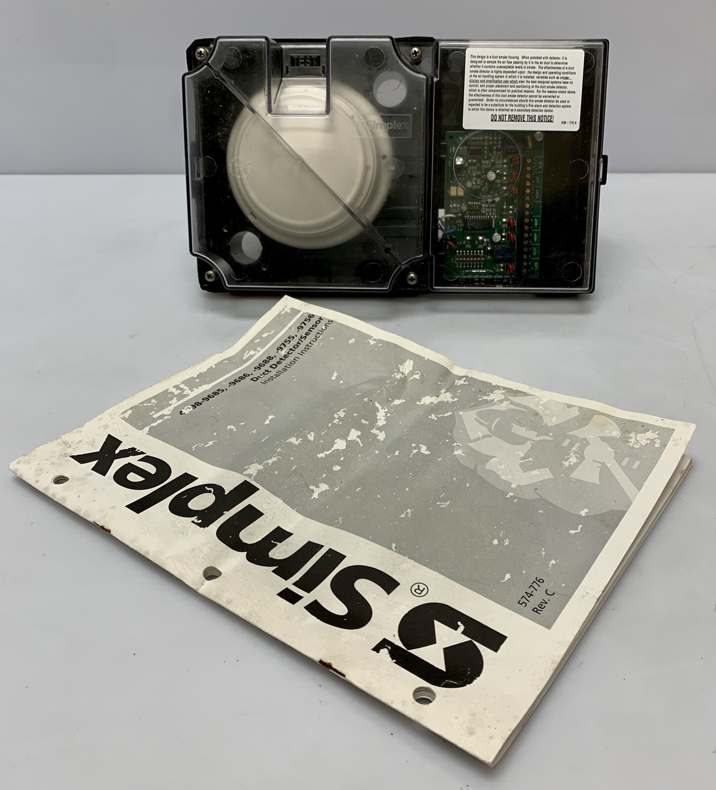 Simplex 4098-9756 Fire Alarm Air Duct Sensor Housing 4 Wire | eBay