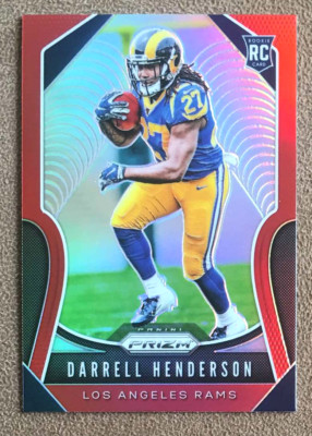 Darrell Henderson 2019 Panini Prizm Red Rookie #330 Los Angeles Rams ...