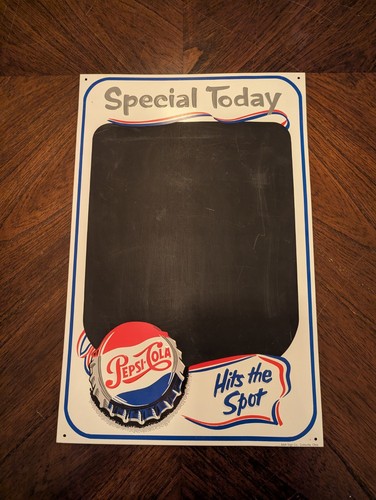 Special Today Metal Pepsi Cola Menu Chalkboard Sign 18x12 | eBay