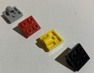 LEGO Parts 2444 / 10247 (4pcs) Plate, Modified 2 x 2 w Pin Hole Choose ...
