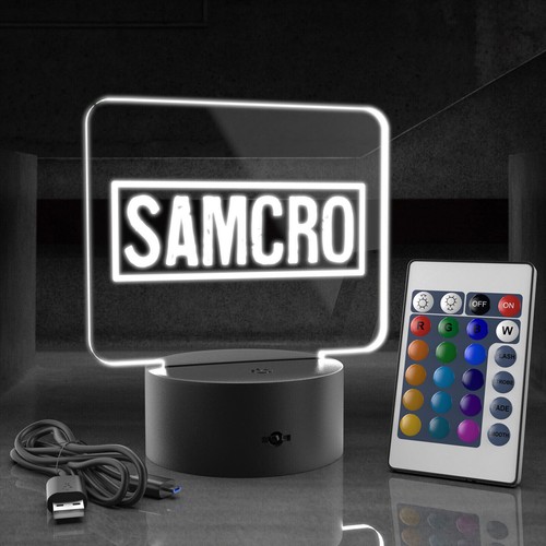 Samara LED Sign Laser Engraved Unique Birthday Gift Fan night light SOA ...