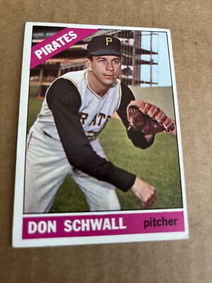 1966 Topps Don Schwall #144 Pittsburgh Pirates Vintage Baseball Card VG ...