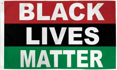 3X5 Black Lives Matter Flag Green Red BLM Protest Movement BLACK ...