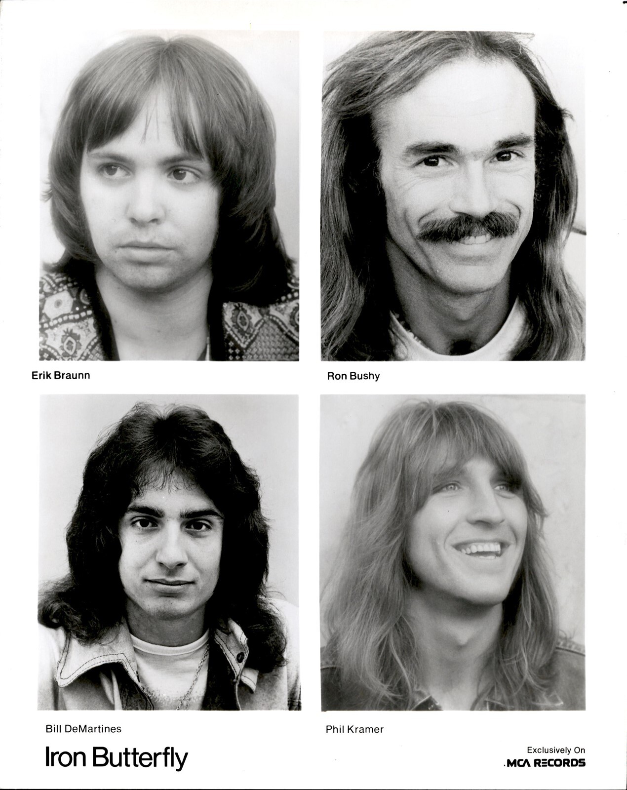 LG966 Orig Photo IRON BUTTERLY Erik Braunn Ron Bushy Bill DeMartines ...