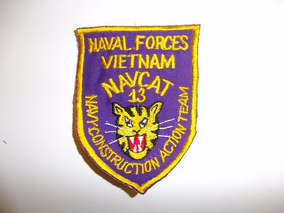 b7716 US Navy Vietnam Naval Forces NAVCAT Navy Construction Action 13 ...