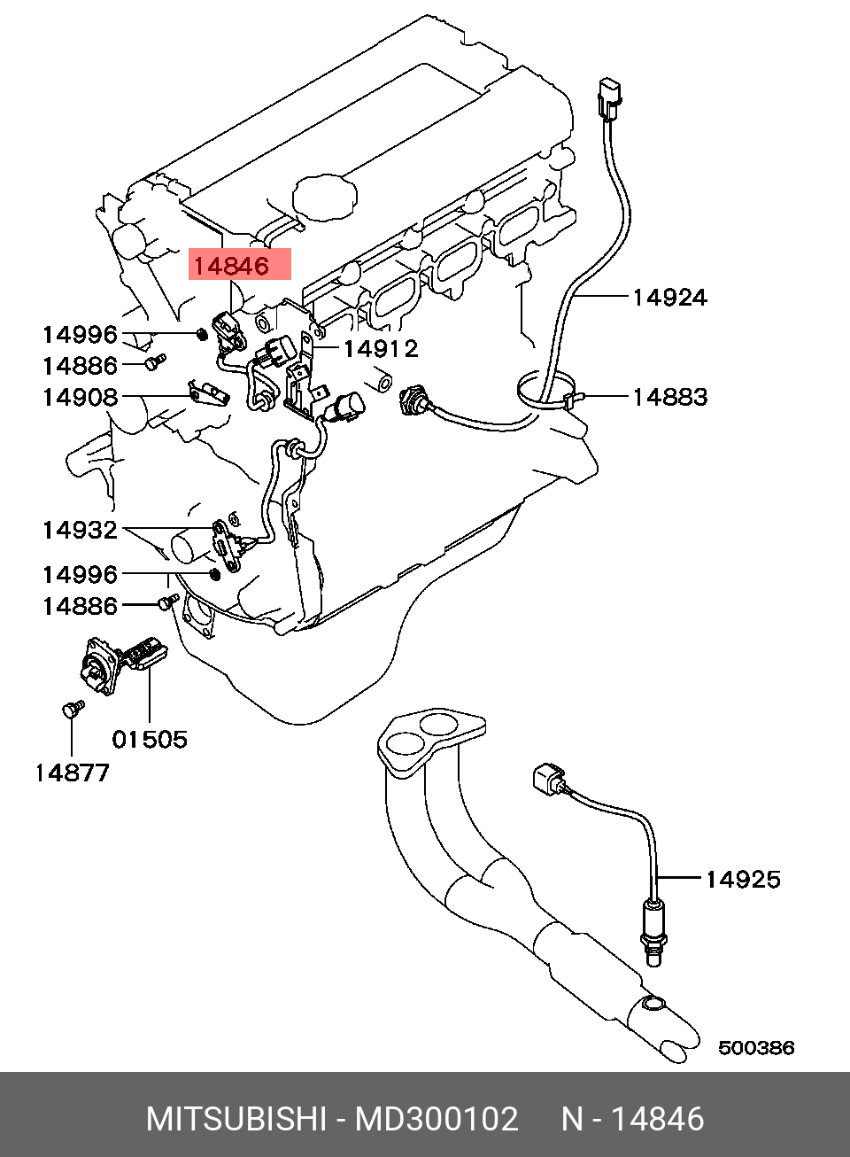 Genuine OE Sensor Assembly Camshaft MD300102 for Mitsubishi MD30-0102 ...