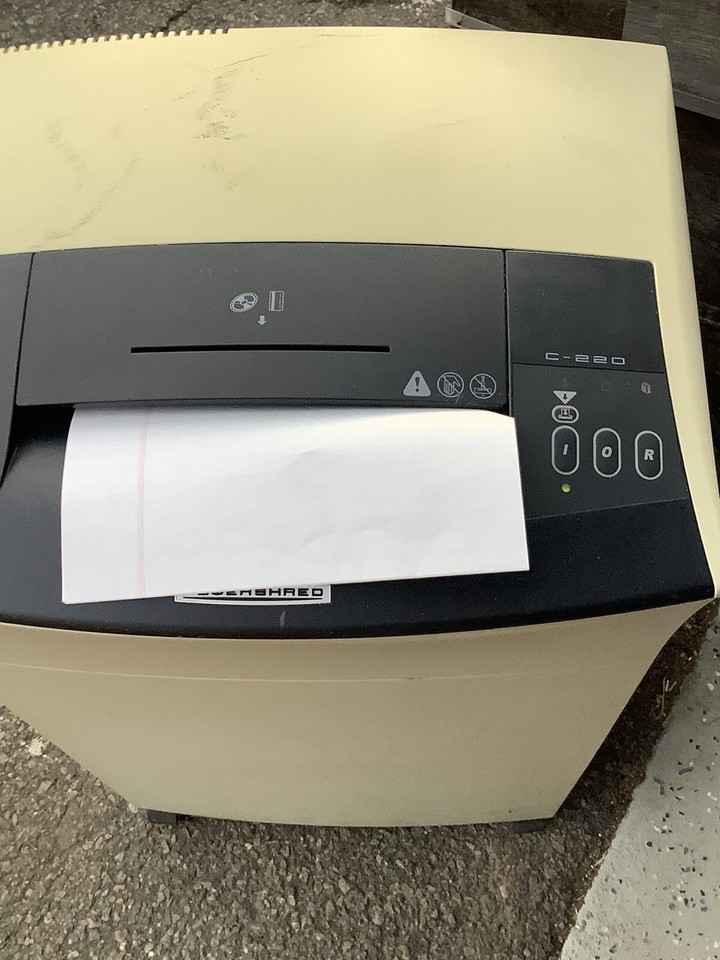 Fellowes C-220 PowerShred Strip-Cut Small Office Shredder. | eBay