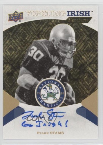 2017 Upper Deck Notre Dame 1988 Championship Go Irish! Frank Stams #FIS ...